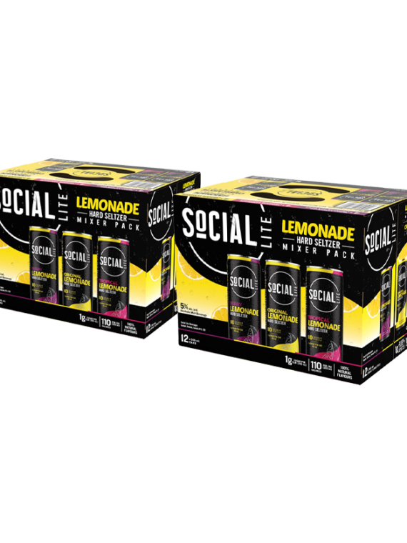 SOCIAL LITE LEMONADE HARD SELTZER MIXER PACK 24 X Can 355 ml – The Beer Man