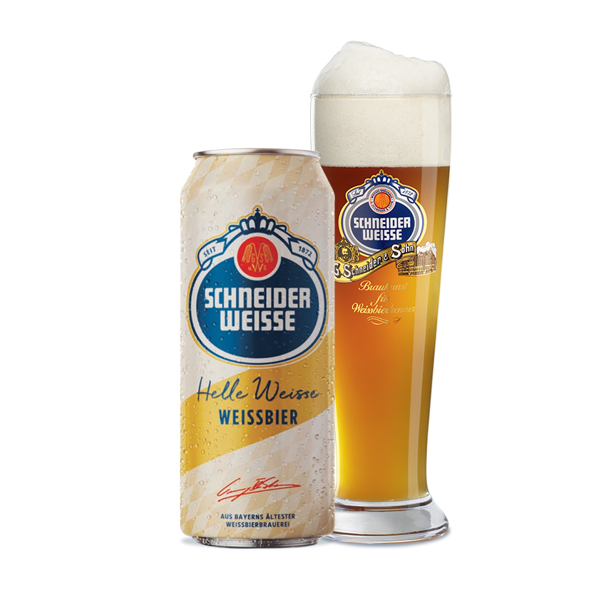 SCHNEIDER WEISSE HELLE WEISSE 24 X Can 500 ml – The Beer Man